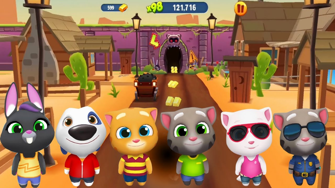Talking Tom Gold Run Big Update - Unlock Super Becca Character In The ...