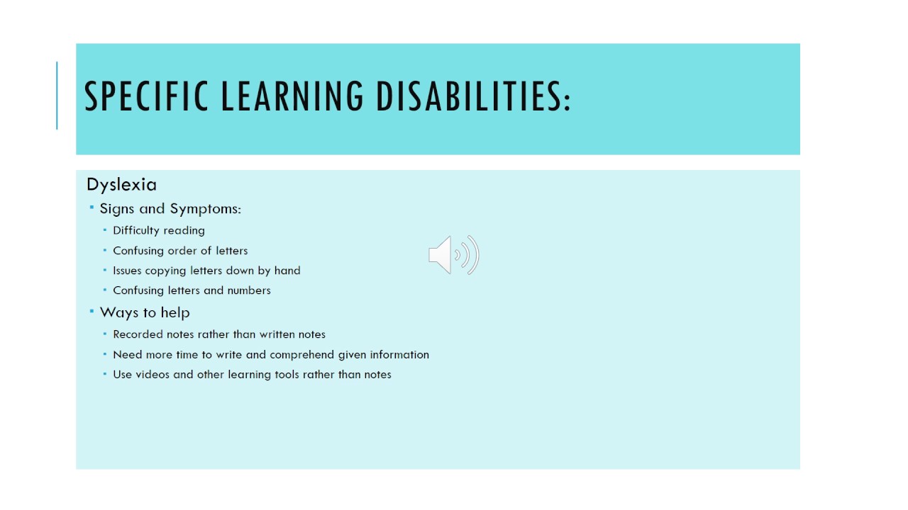 Cognitive Learning Disabilities - YouTube