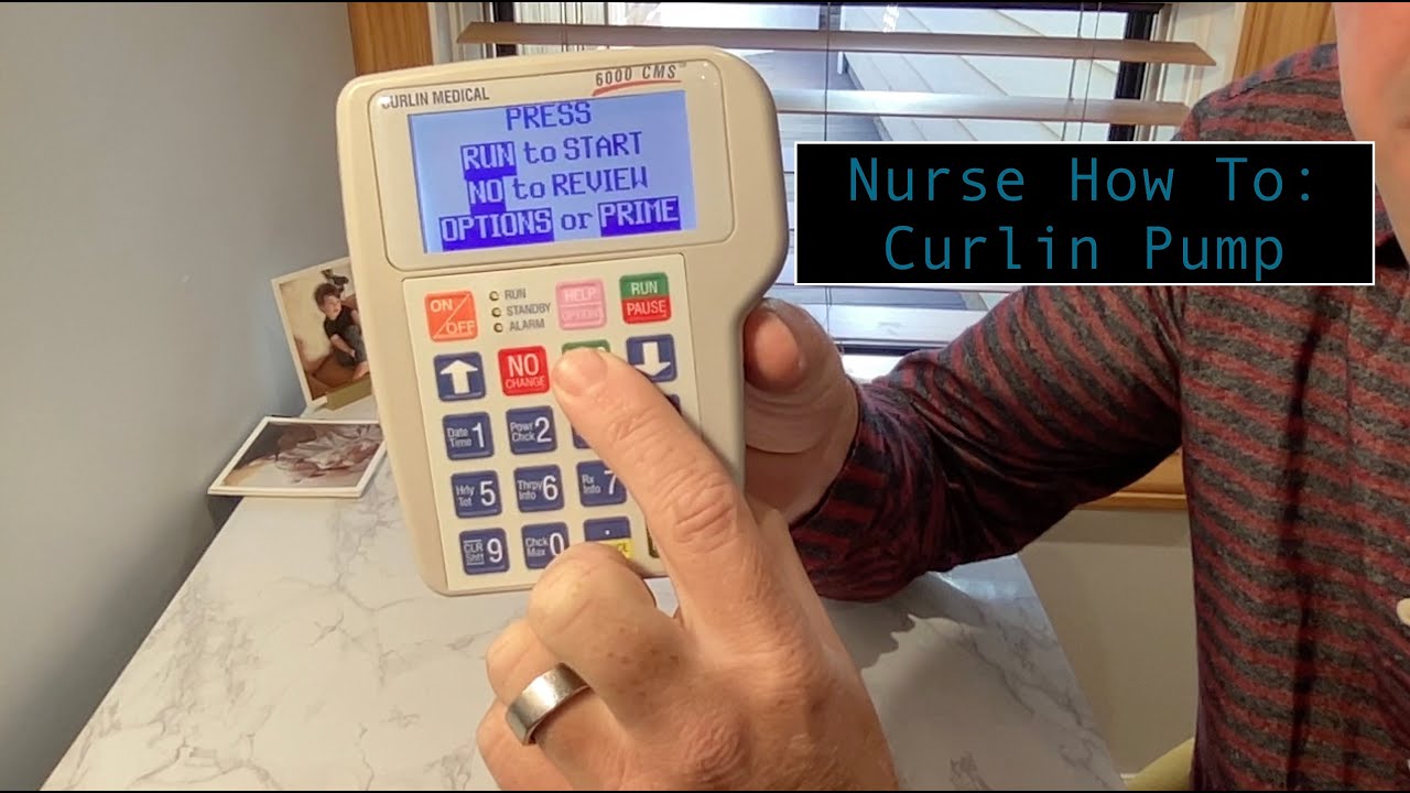 Curlin Pump for Home Infusions - Nurse Demo - YouTube