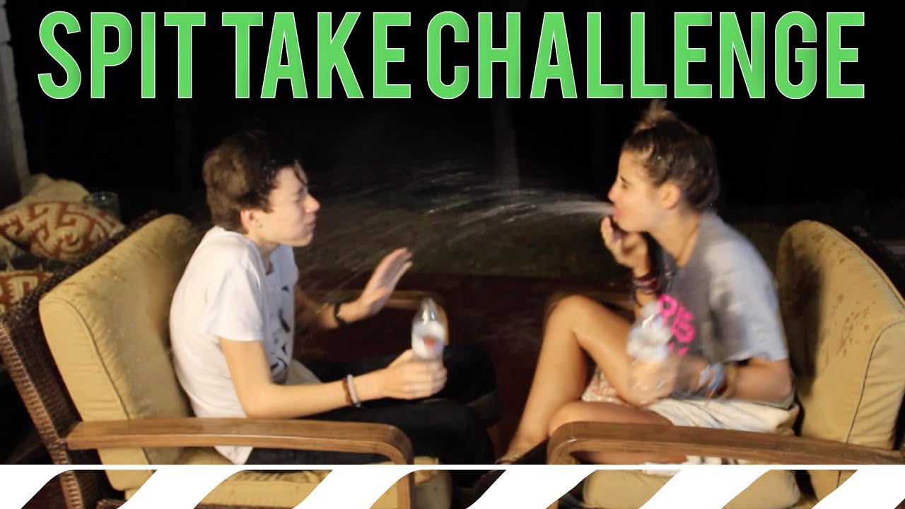 Spit Take Challenge Ft Daniel Ferrell - YouTube