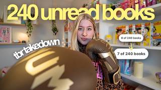 getting through my ENTIRE physical tbr.. 📚 TBR TAKEDOWN EP. 2