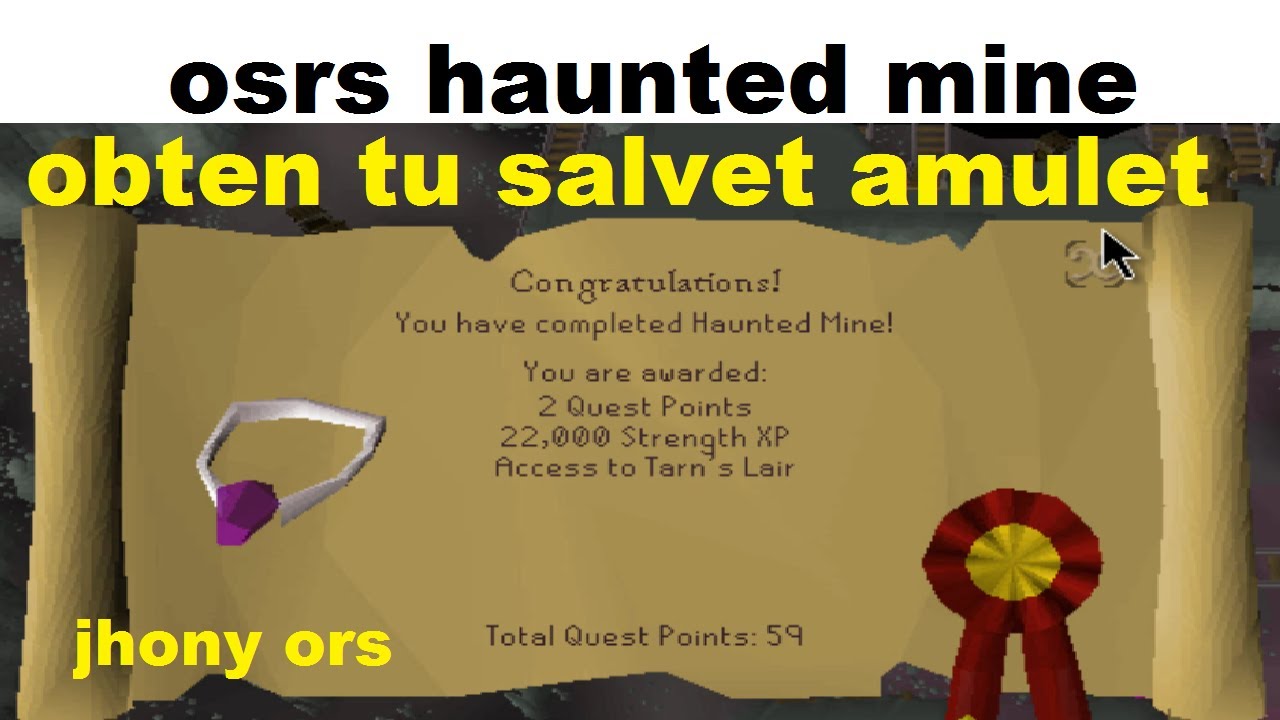 HAUNTED MINE quest osrs español - YouTube