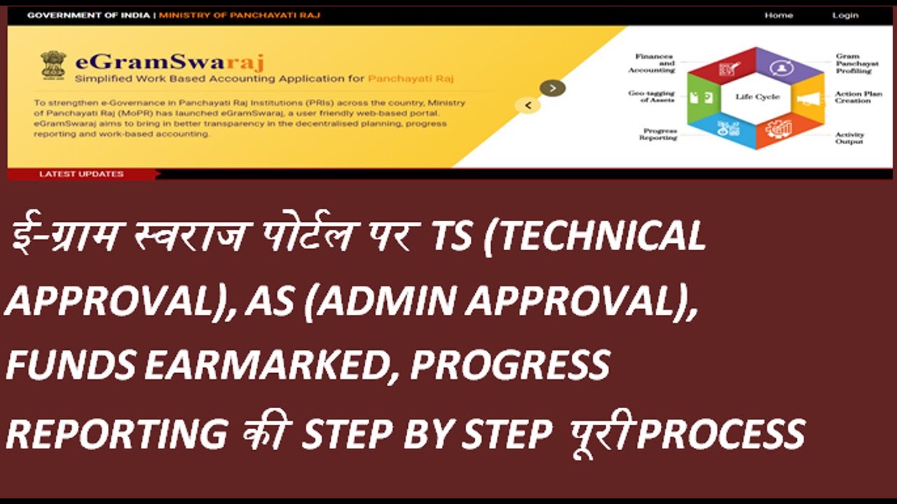HOW TO DO TS,AS,FUNDS EARMARKED,PROGRESS REPORTING ON E GRAM SWARAJ ...