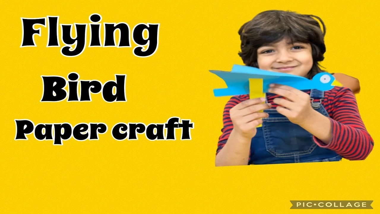 Flying bird|| how to make paper flying bird || moving bird - YouTube