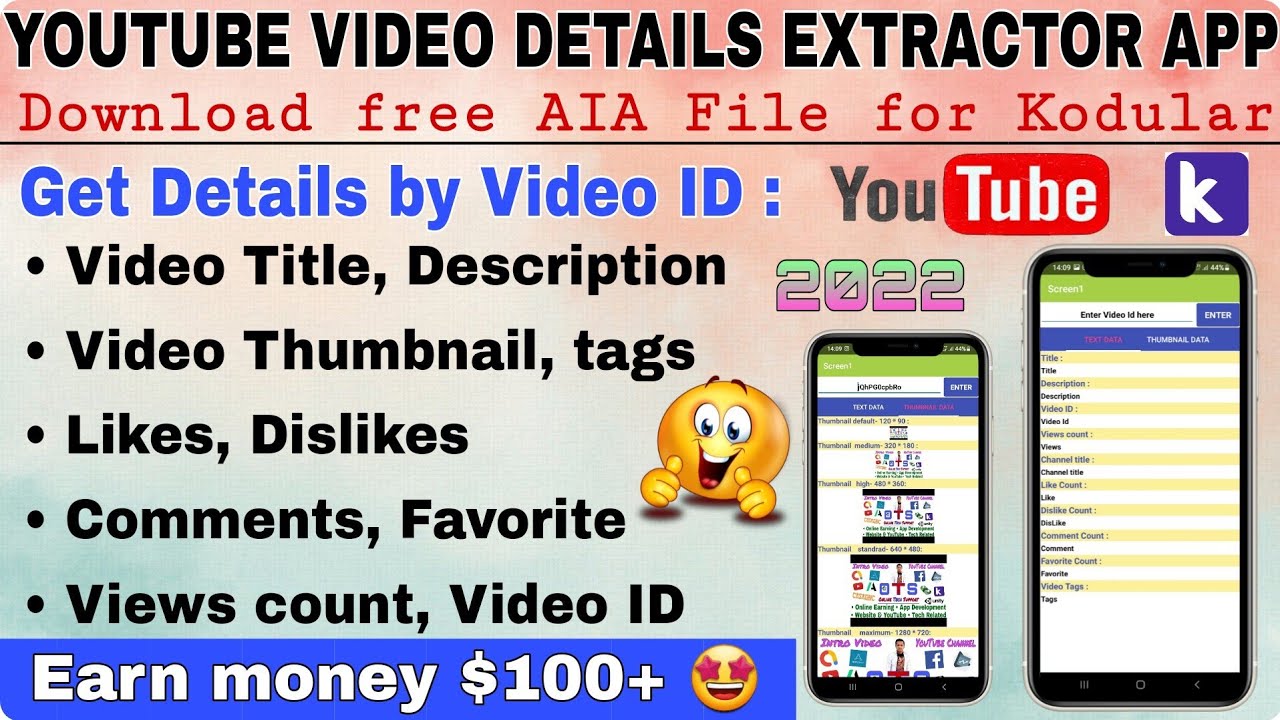 YouTube Video Tag Extract App AIA Youtube Data API Integration In Kodular YouTube YouTube Video Tag Extract App AIA Youtube Data API Integration In Kodular YouTube