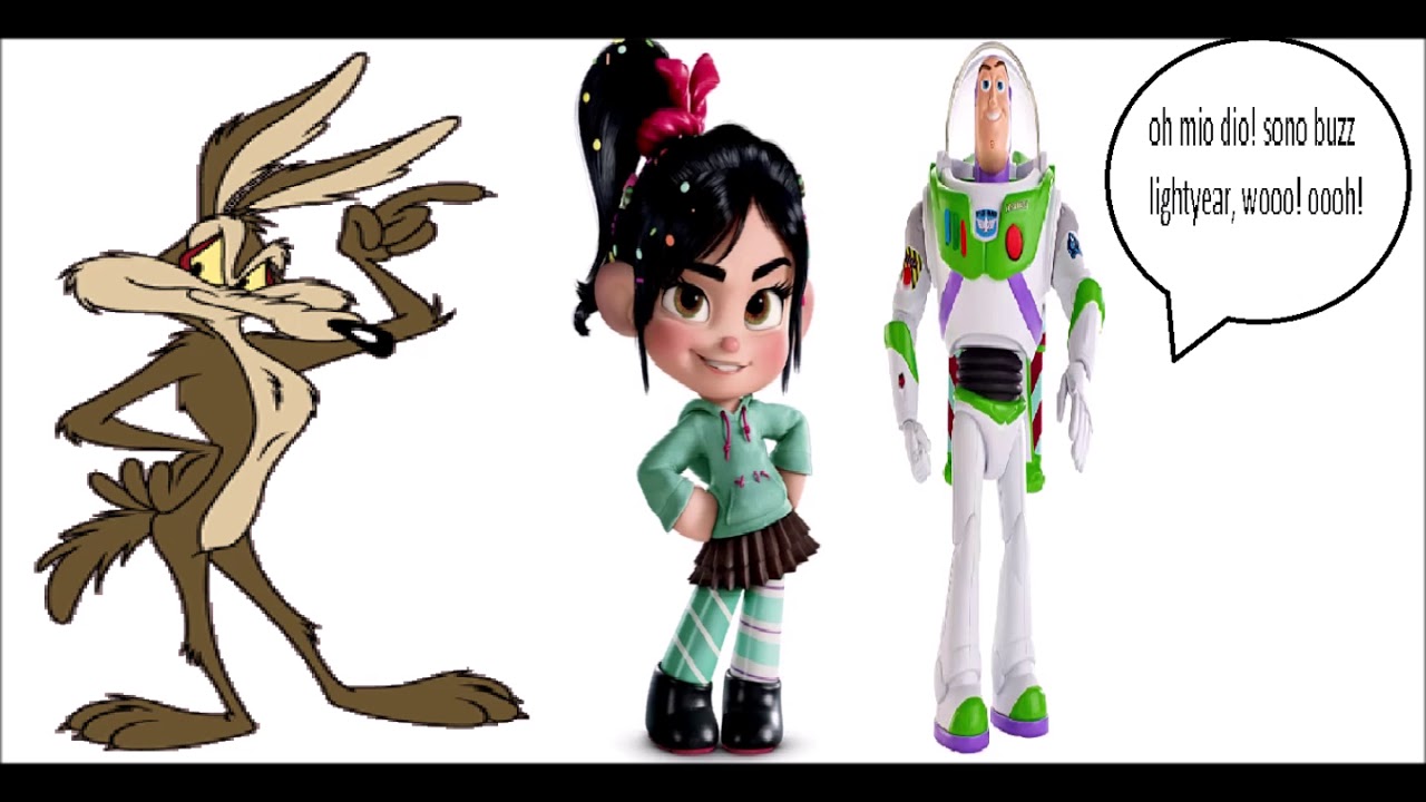 ralph (wile e. coyote) vanellope e buzz theme 4 - YouTube