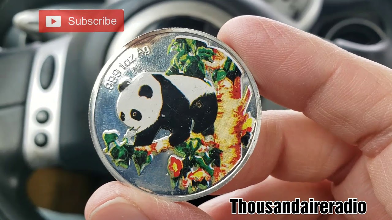 Chinese silver Panda fake - YouTube