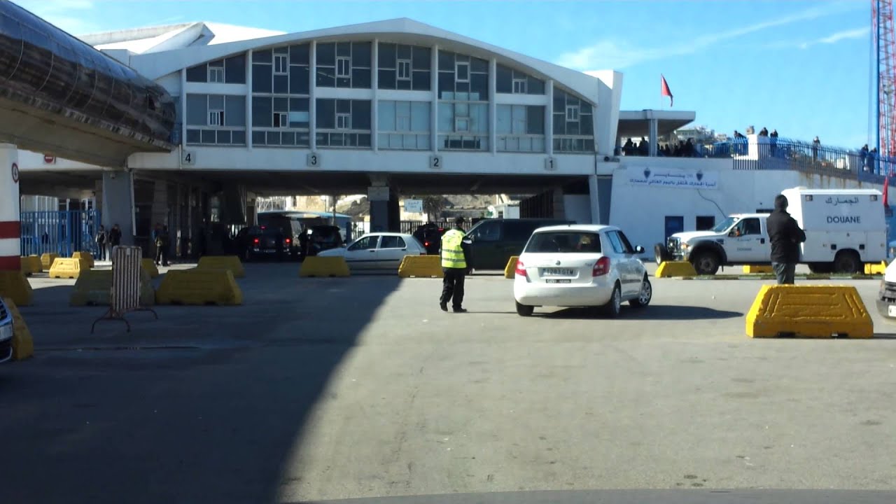 Tangier Morocco border from Tafifa Spain by Ferry - 2014.01.24 - YouTube
