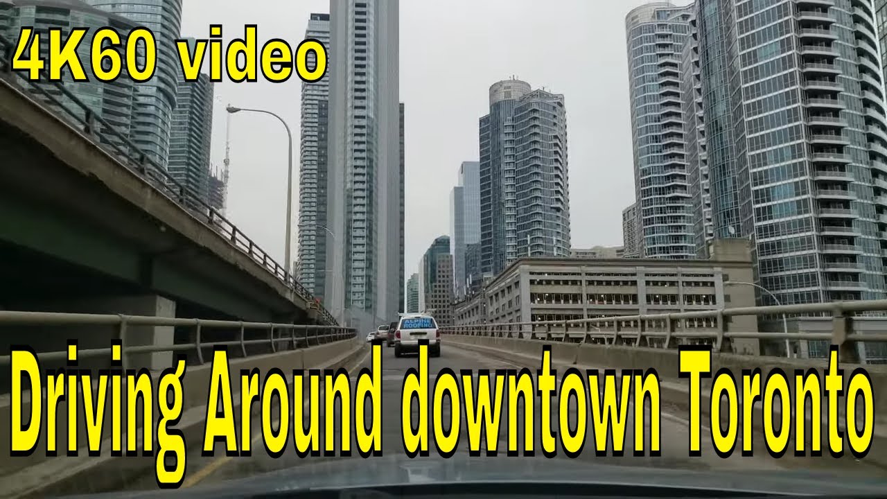Driving Around downtown Toronto, canada 4K video - YouTube