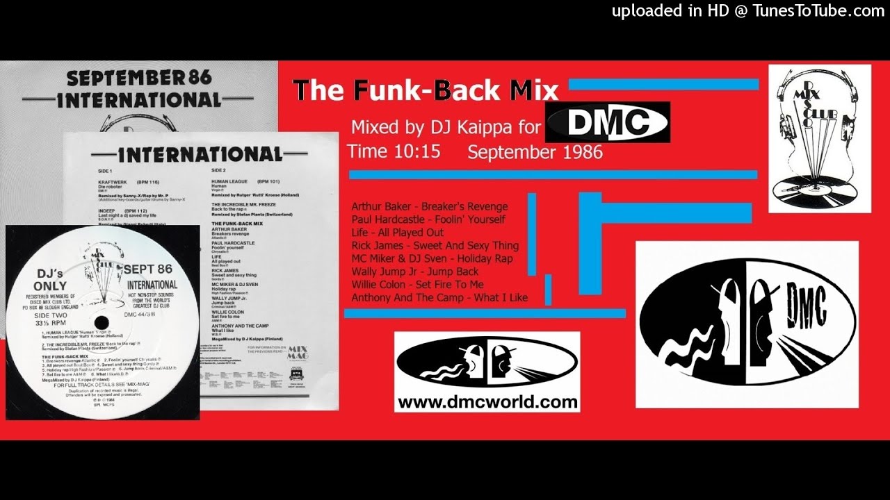 The Funk-Back Mix (DMC Mix by DJ Kaippa September 1986) - YouTube