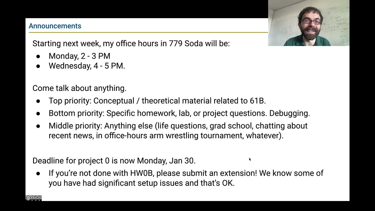 Spring 2023 Lecture 4 - CS61B - Announcements - YouTube Spring 2023 Lecture 4 - CS61B - Announcements - YouTube