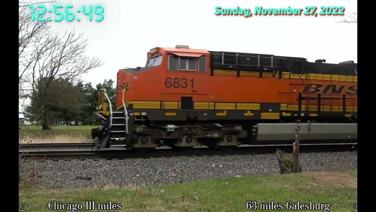 11/27/22 BNSF Mendota Sub Trains w/ NS Leader, FXE, CSX, Nice K3LA Echoes - YouTube