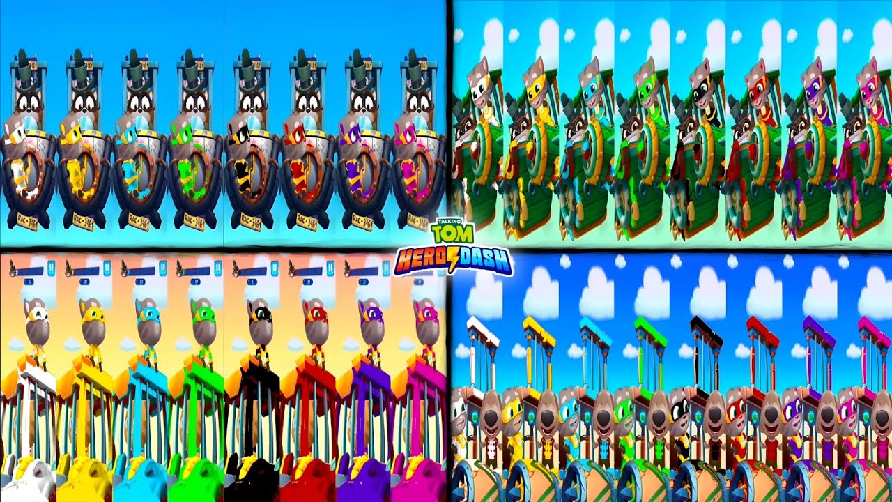 TALKING TOM HERO DASH ~ 8 COLOUR SUIT'S 8 SUPER TOM & 8 TIME'S DISCOVER ...