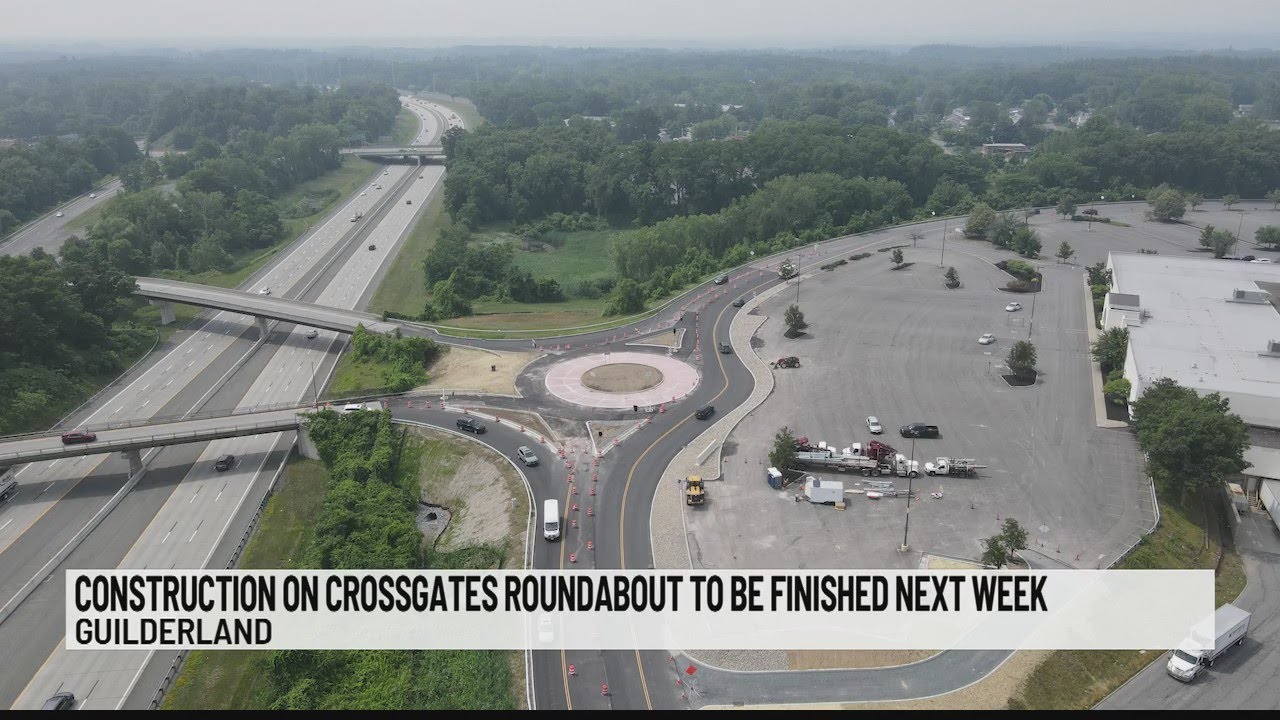 Crossgates roundabout construction to be completed next week - YouTube
