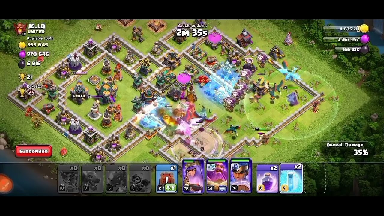 coc TH 14 Dragon troops #clashofclans #coc - YouTube