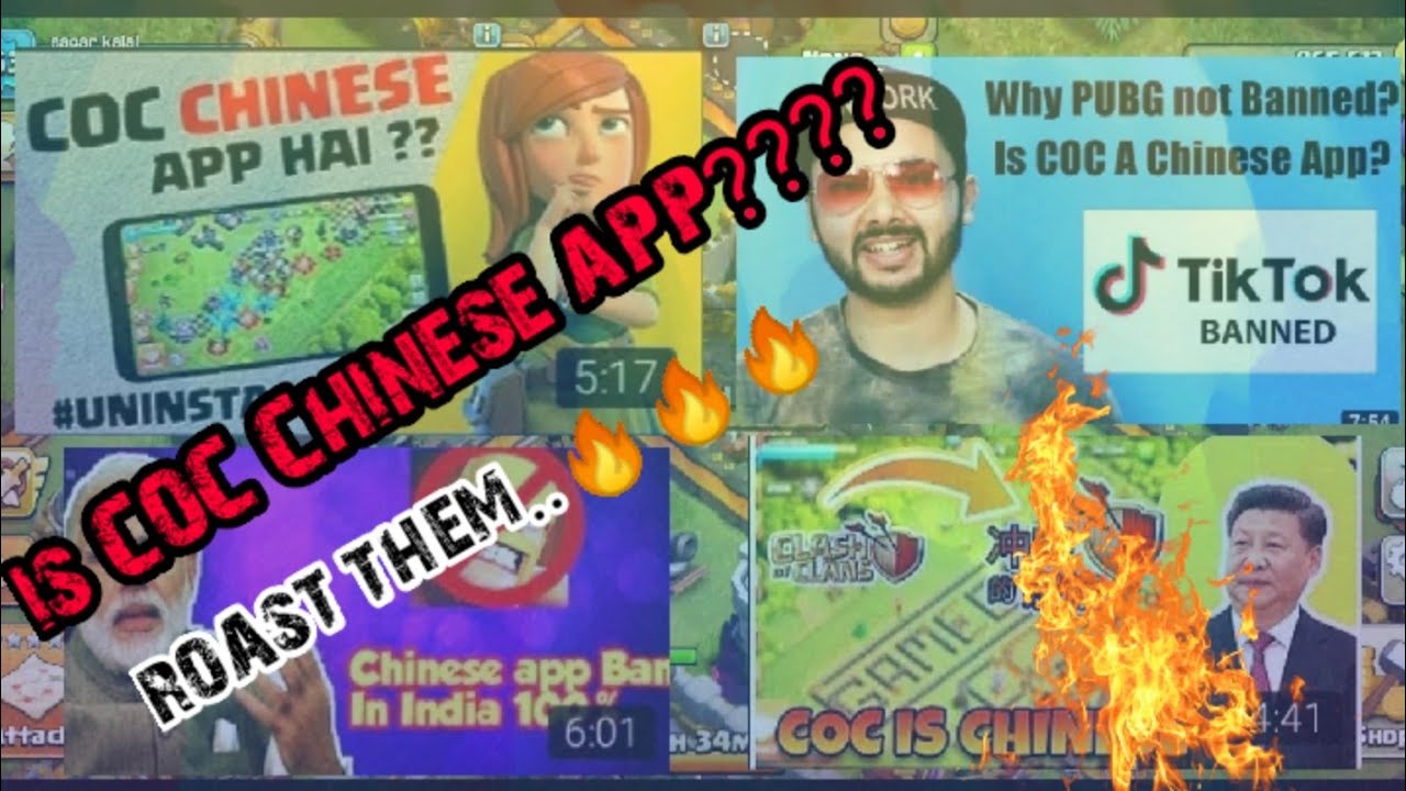 Is coc app Chinese ??? #roast ||cocRoster|| ||coc|| ||clashofclan ...
