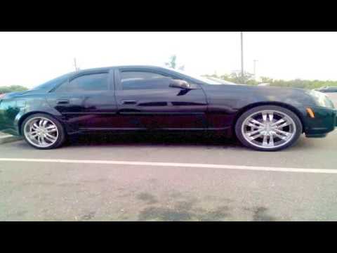 Cadillac CTS on 24 inch rims - YouTube