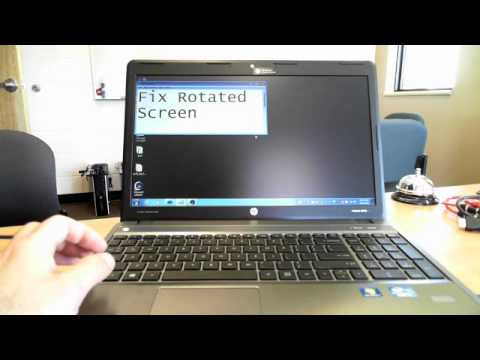 Rotated Screen Fix - YouTube