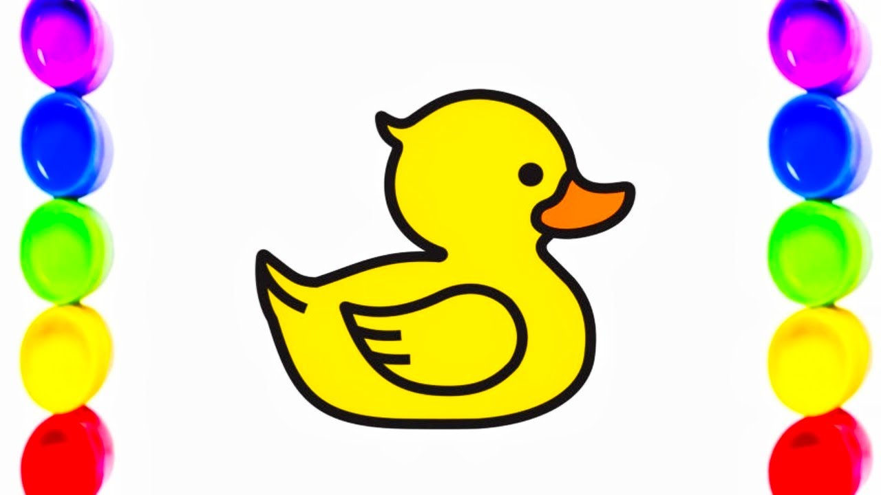 How to Draw Duck 🦆 | Duck Drawing easy step by step | Drawing for kids ...