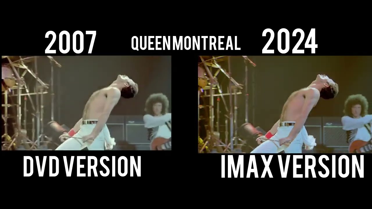 Queen Live at Montreal '81 comparasion 2007 DVD vs 2024 IMAX release ...