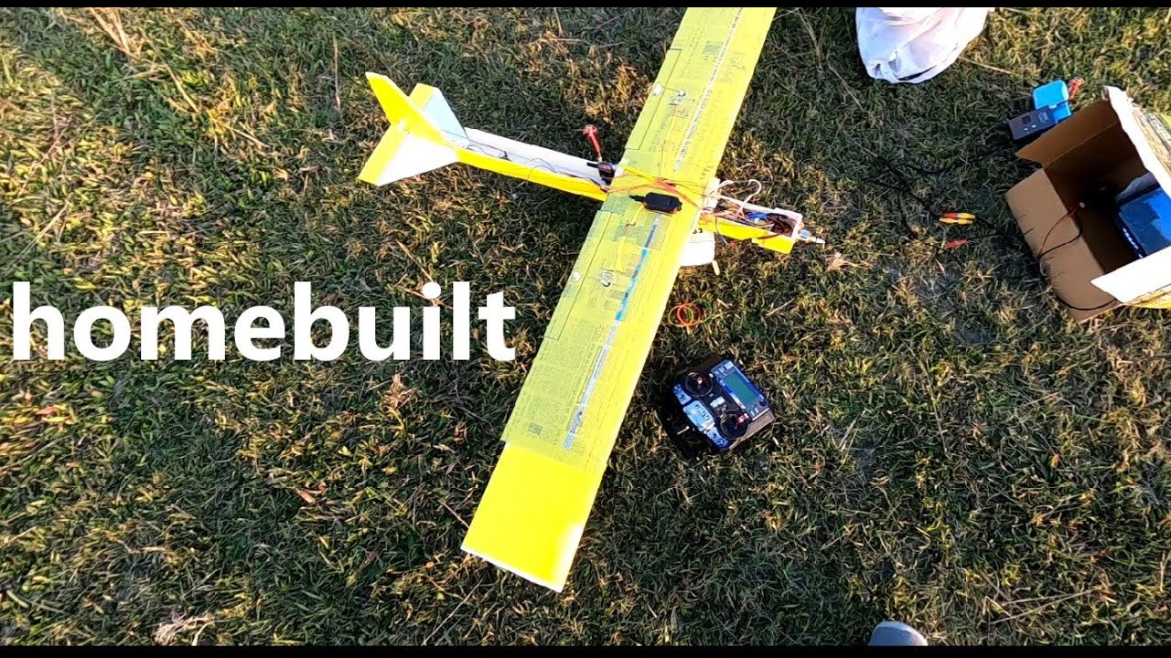 homemade rc aeroplane flying || diy || simple rc aeroplane for ...