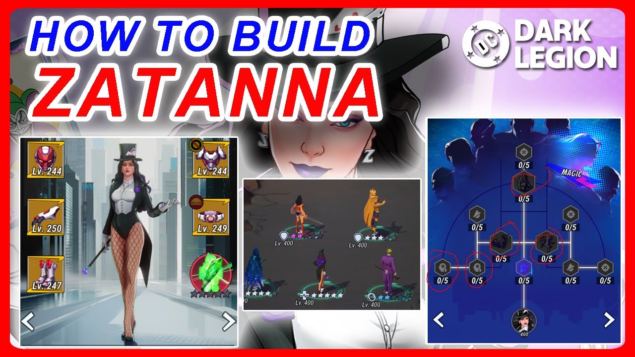 Best Zatanna Build Guide | DC: Dark Legion Ultimate Support Team Setup ...