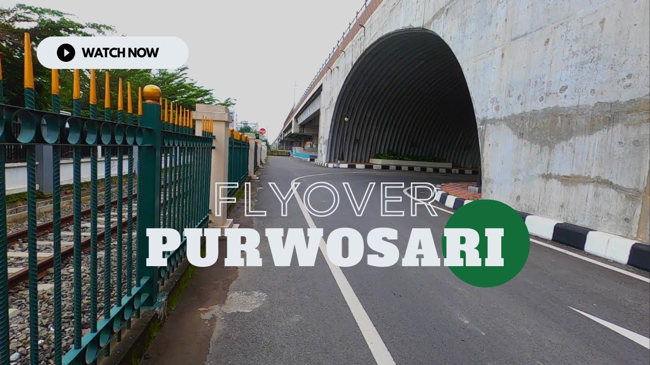 Walking Around Under Flyover Purwosari Kota Surakarta | Relaxing Walk ...