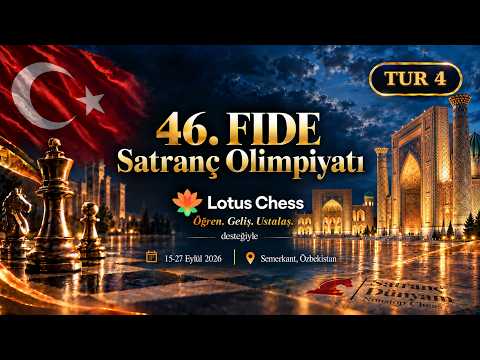DEV MAÇ! Türkiye Son Şampiyon Özbekistan'a Karşı | Satranç Olimpiyatı | TUR 4