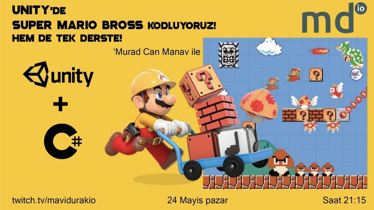 Unity'de Super Mario Bross Kodluyoruz - Murad Can Manav - YouTube
