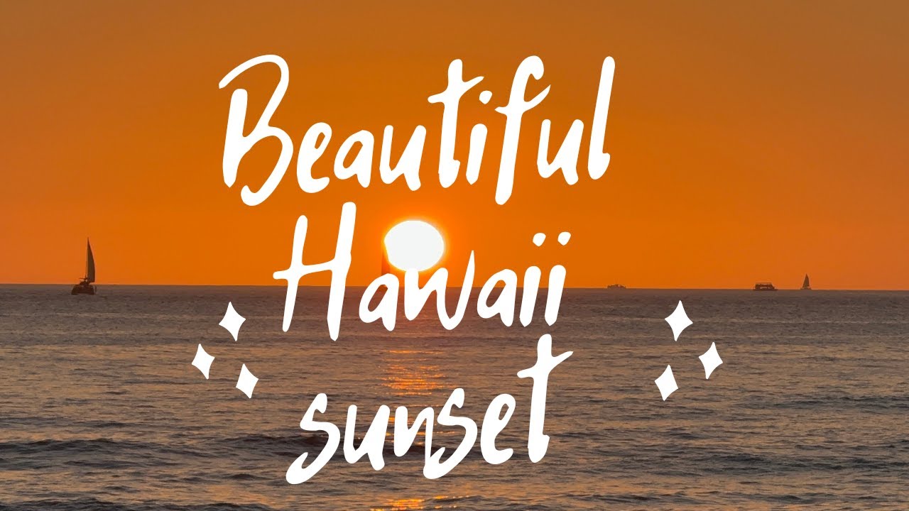Stunning Oʻahu Beach Sunset: Hawaii’s Golden Hour Magic. - YouTube