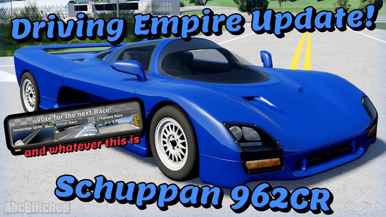 Driving Empire Update! | Schuppan 962CR - Roblox - YouTube