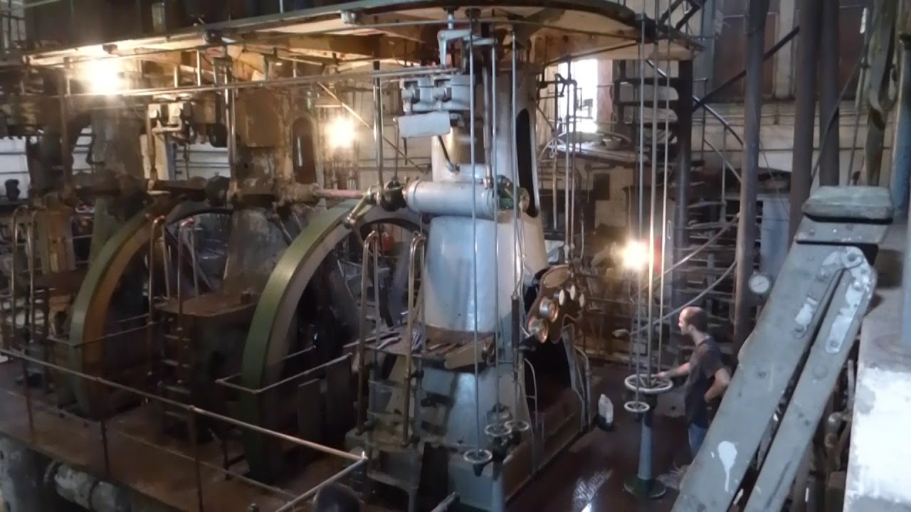 phillipsburg pump house stationary steam engine - YouTube