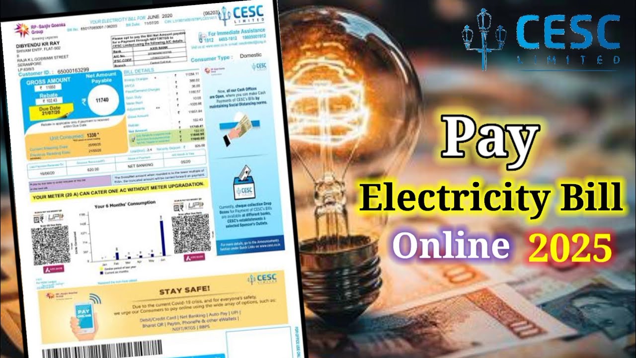 CESC Bill Payment Online || CESC Electricity Bill Online Payment 2025 ...