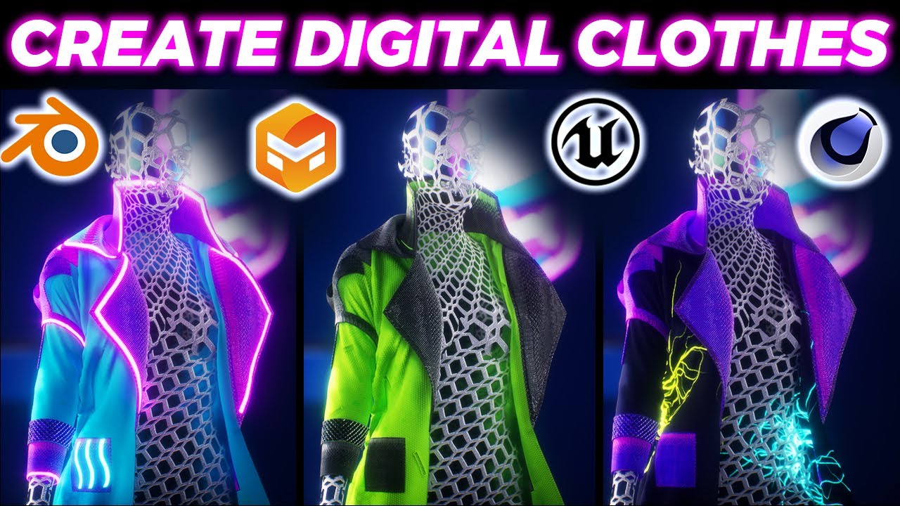 From START to FINISH | Create Digital Clothes - Pt.6.2 | Cinema 4D to ...