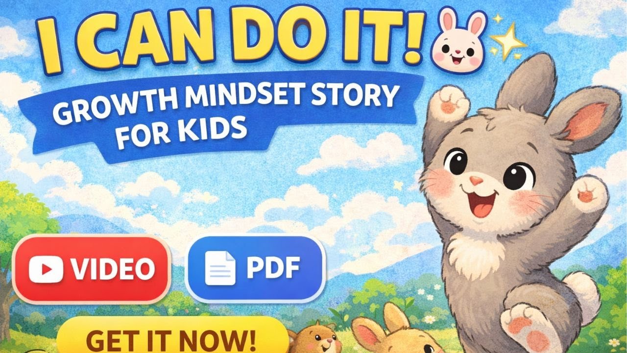 I CAN DO IT! 🐰 Growth Mindset Story for Kids | Confidence Bedtime Story ...