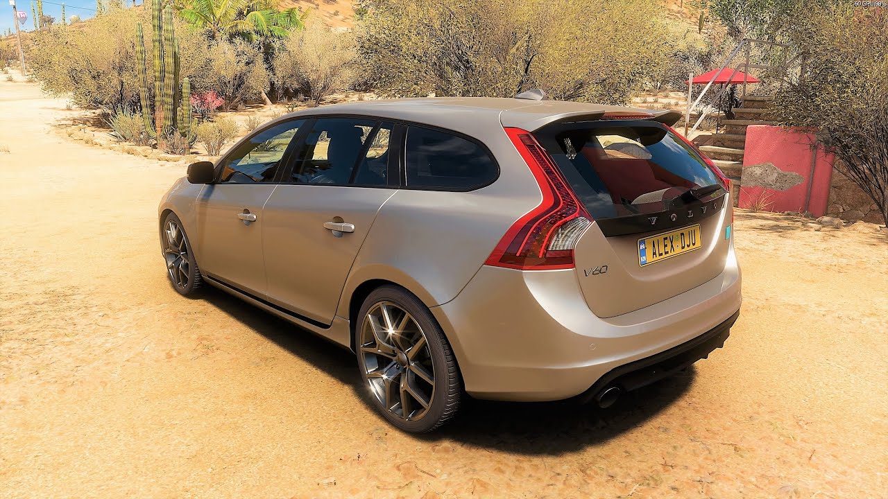 Forza Horizon 5 . Volvo V60 Polestar 2015 . Car Show Speed Jump Crash ...