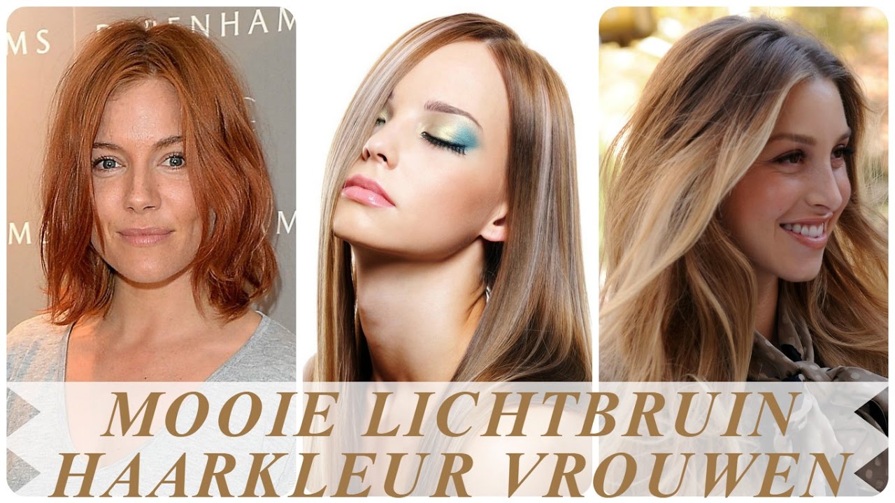 Mooie lichtbruin haarkleur vrouwen - YouTube