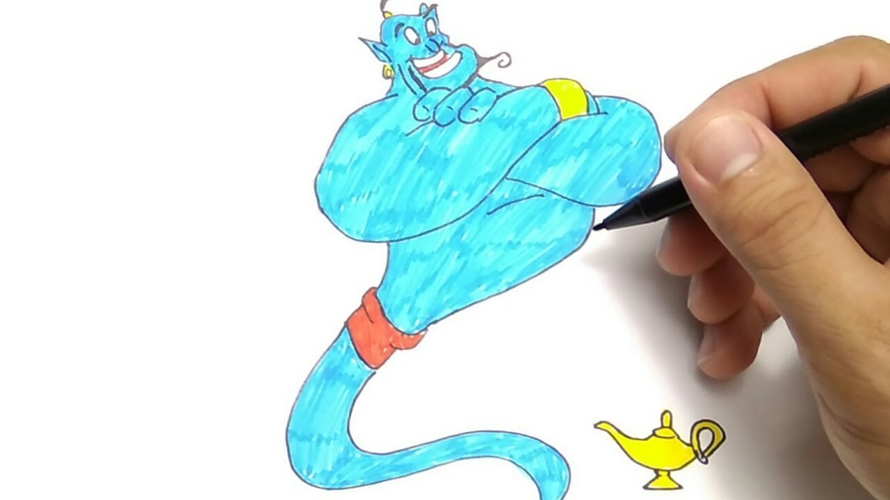 how to draw aladin jin - YouTube