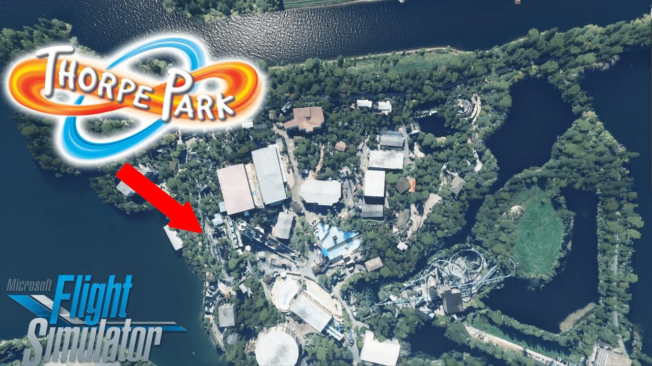 GOING TO UK THEME PARKS IN MICROSOFT FLIGHT SIMULATOR - YouTube