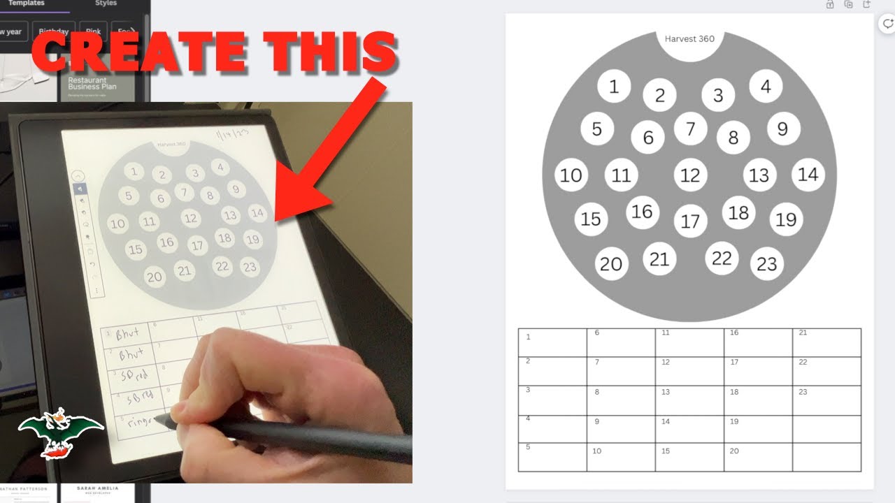 Create a FREE PDF AeroGarden planting template for Kindle Scribe ...