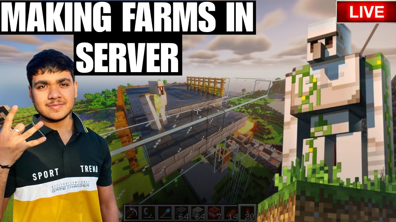 Making Farms in Public server | #shorts #minecraft #mojang #viralshorts ...