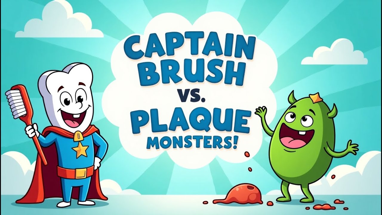 🦷🚀Captain Brush vs. The Evil Plaque Monsters! | Fun & Educational Kids ...