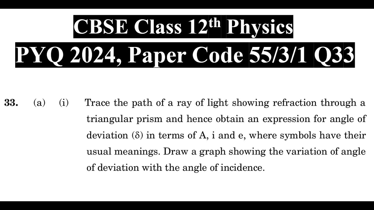 Trace the path of a ray of light showing refraction through a ...