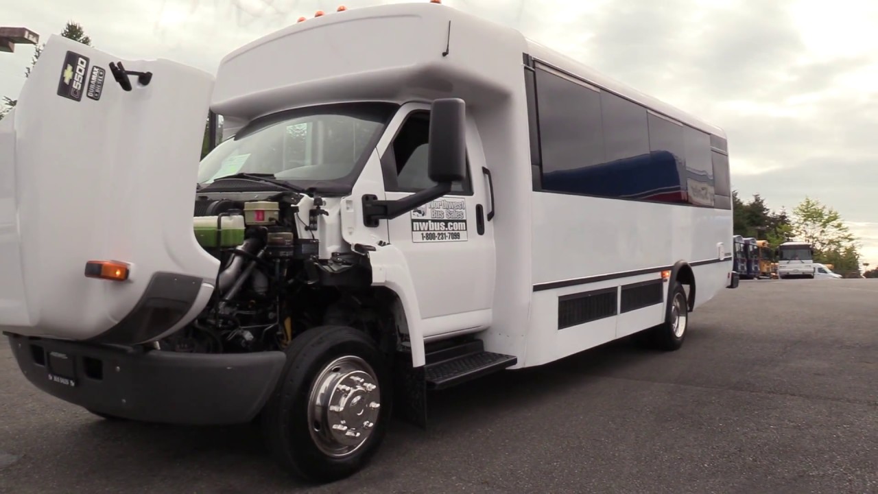 2005 Chevy Champion Defender 25 Passenger Shuttle Bus - S09033 - YouTube