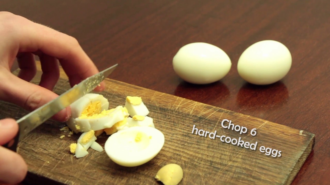 How To Make Egg and Spring Onion Salad - YouTube