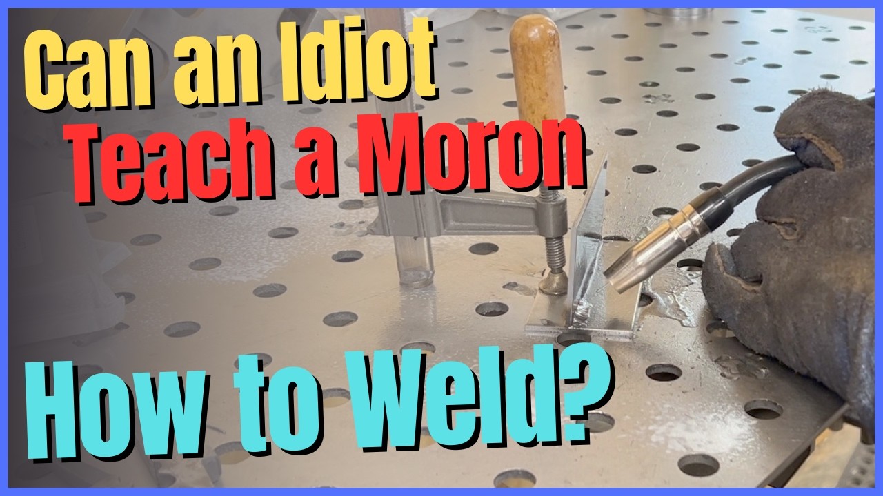 Can an idiot teach a moron how to weld? - Arccaptain MIG 145P - YouTube