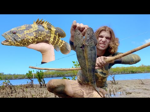Primitive Bowfishing COD & Flathead Catch and Cook! (Australia's RAREST ...