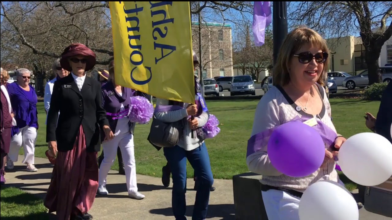 Suffrage day celebrated in Ashburton - YouTube