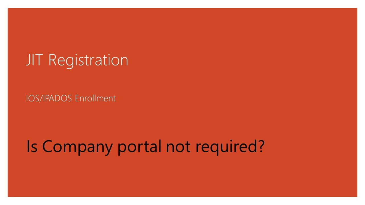 Enable JIT registration for IOS/IPadOS user and device enrollment in ...