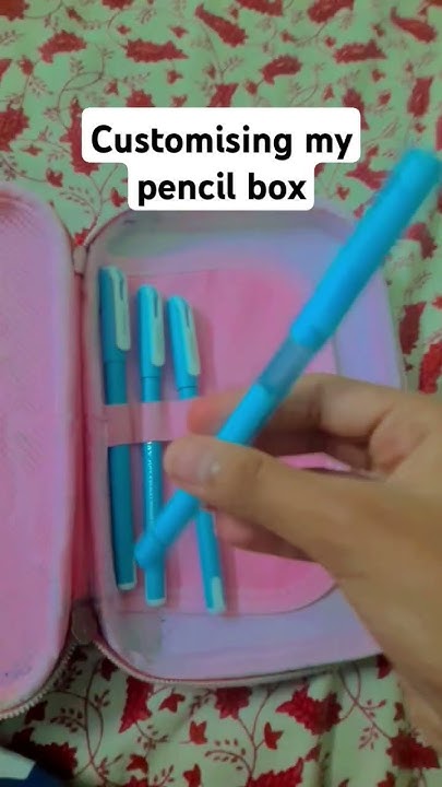 Customizing my pencil box @AnglePratyusha2101 - YouTube